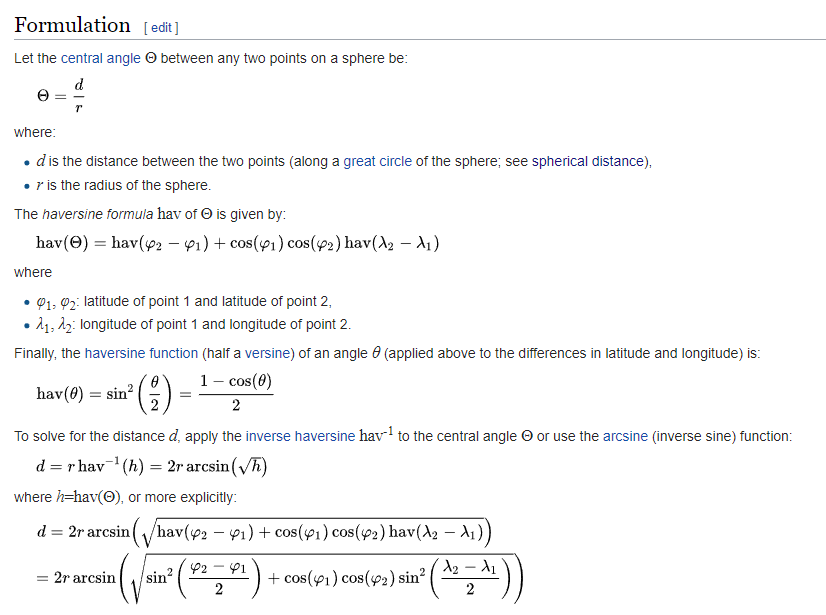 Formula To Calculate Distance Between Two Latitude And Longitude 100 